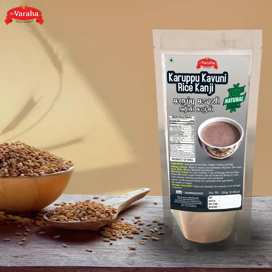 Buy Now Karuppu Kavuni Porridge Mix | Ancient Black Rice Kanji – Sri ...